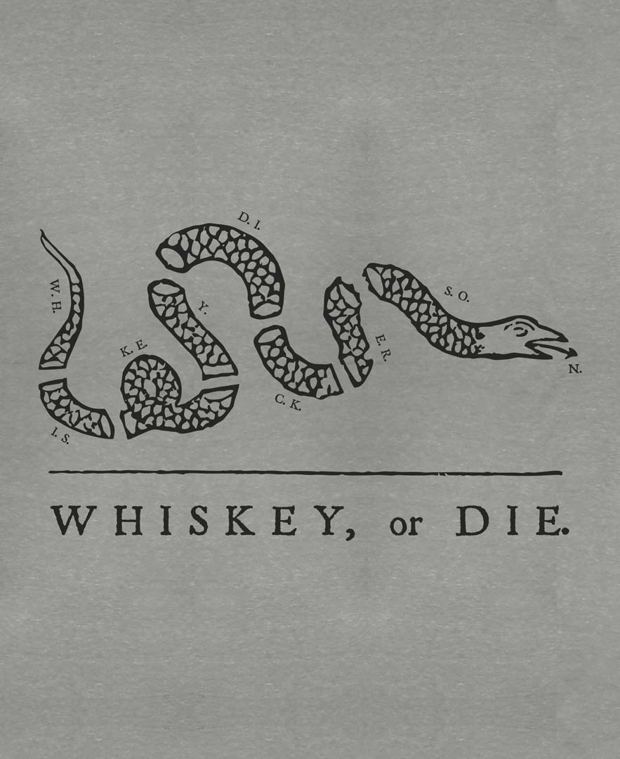 Whiskey Or Die T Shirt Small Batch Apparel For American Patriots